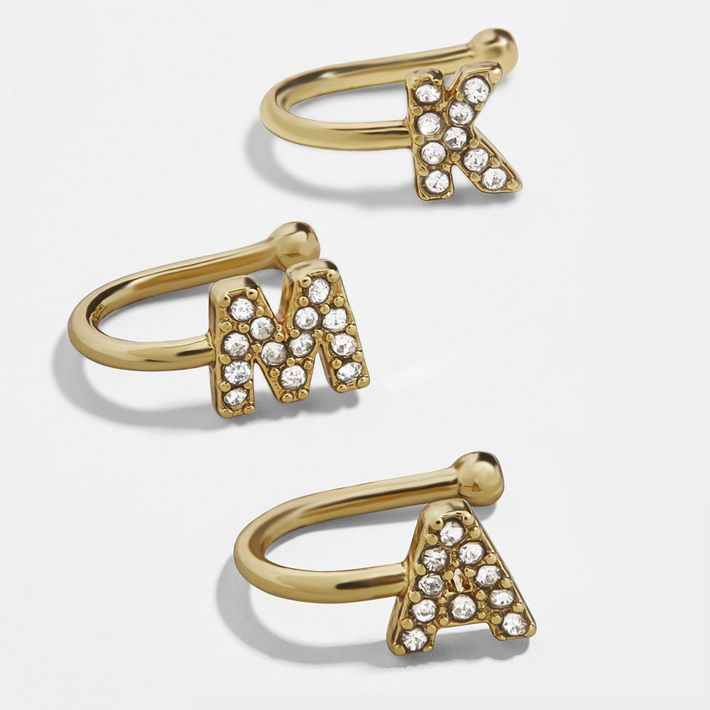 Yours Only Initial Earrings – Vivori Jewels