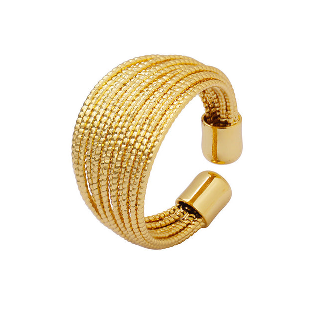 Vera Gold Open-Ended Ring – Vivori Jewels