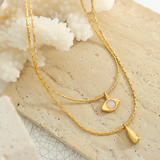 Maya's Vision Gold Layered Necklace – Vivori Jewels